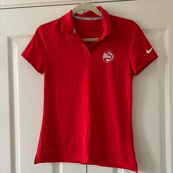 Nike | Tops | Nike Women Golf Polo Atlanta Hawk | Poshmark